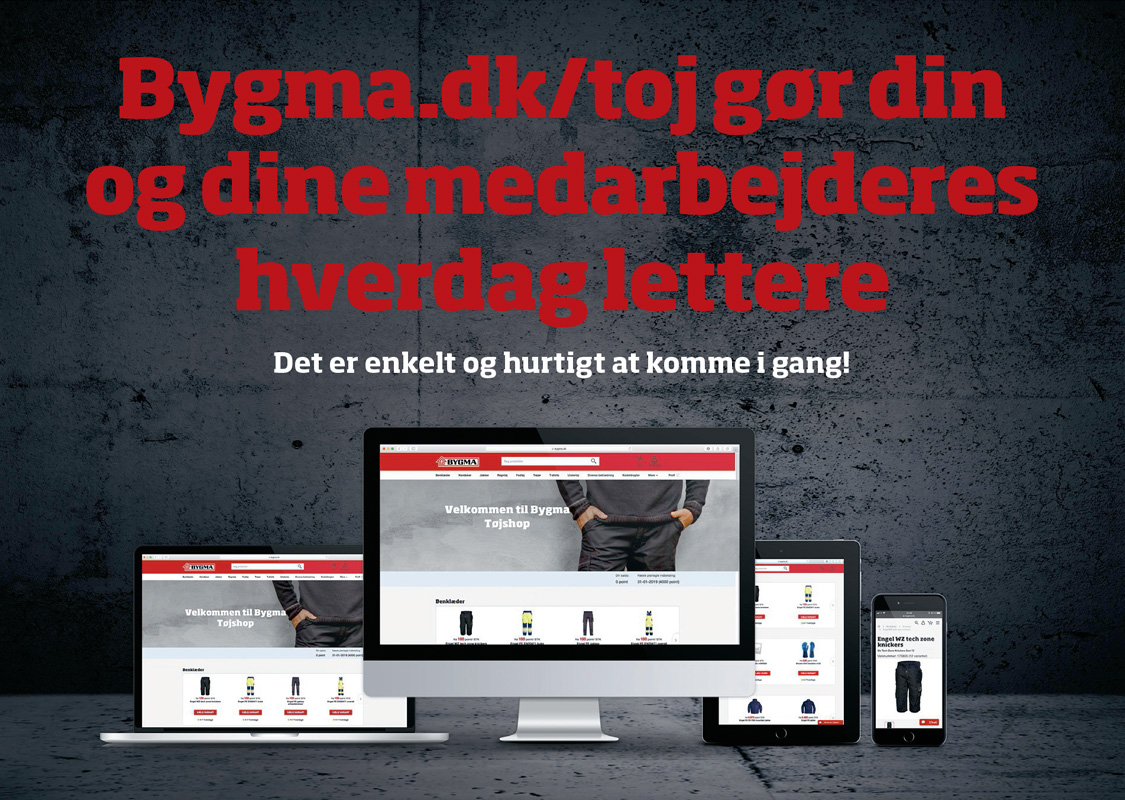 Bestil Arbejdstøj online - Brug Bygma Tøjshop