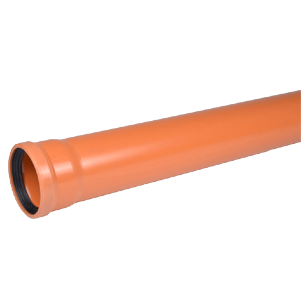 Wavin Kloakrør PVC m/Muffe - Ø160x1000mm - Kloak - Bygma