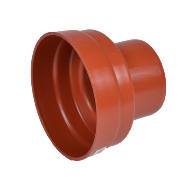 Wavin kloak overgangsstykke t/betonspids Rød - 100x110mm - Overgange og ...