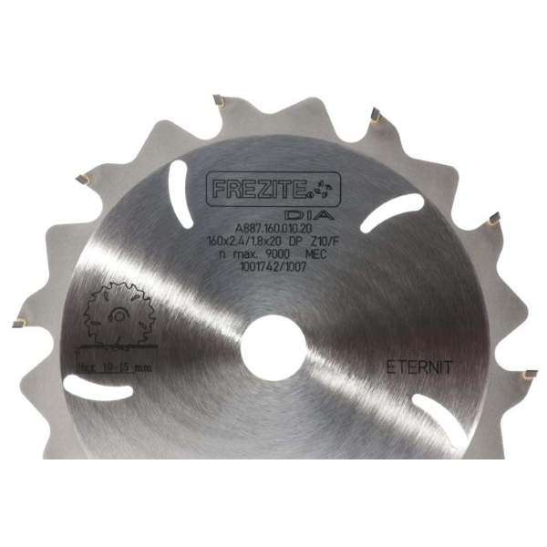 Frezite Dia Klinge 160x2,4x20 - Klinger til multicutter - Bygma