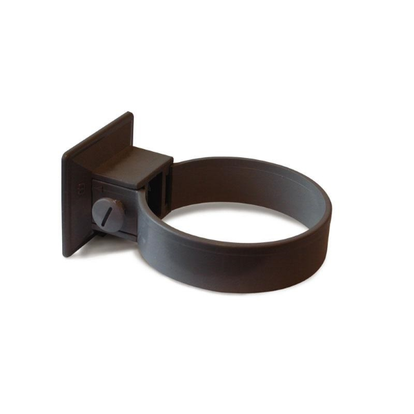 Plastmo Plastrørholder Grafit 75mm - Plast Tagrende & Nedløbsrør - Bygma