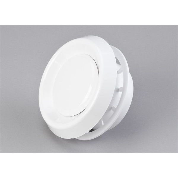 Duka ud- og indblæsningsventil hvid Ø100m - Udluftningsventil - Bygma