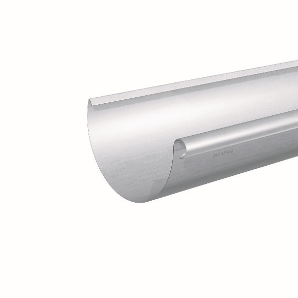 Rheinzink Zink Tagrende - Walsblank - 1/2 rund - 280mm - Zink Tagrende ...