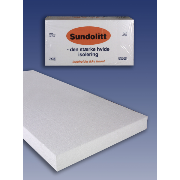 Sundolitt S60 EPS gulvplade - 150mm flamingo isolering | Bygma
