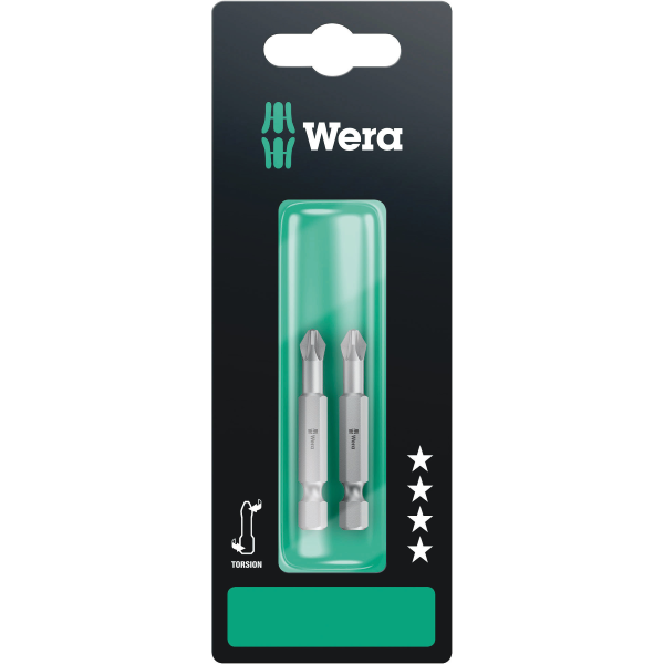 Wera Bits 855/4TZ SB PZ2 - 50mm - Bits - Bygma