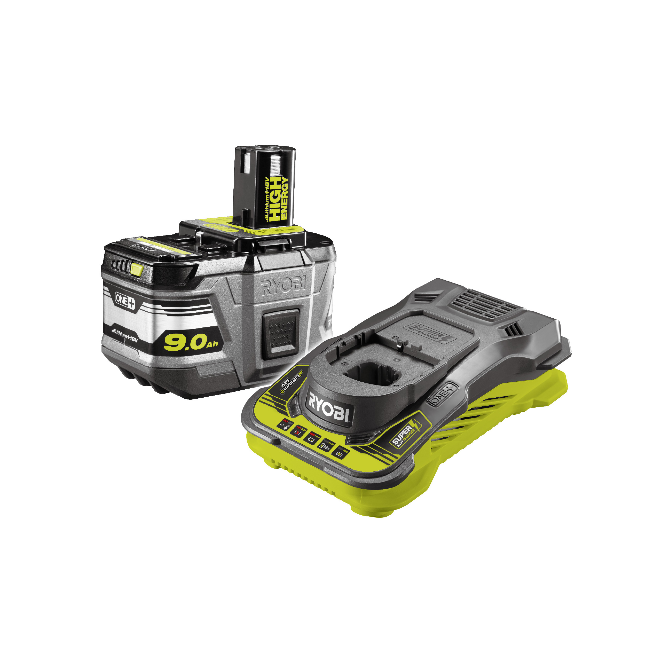 Ryobi ONE+ Batteri 18V + Lader 18V RC18150-190 **UDSOLGT** - Batterier ...