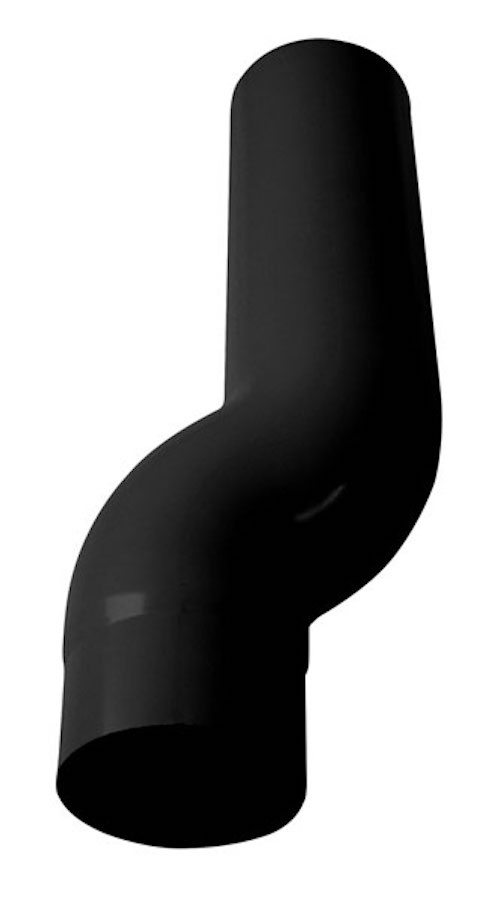 Plastmo Nedførsel Sort - 90mm - Plast Tagrende & Nedløbsrør - Bygma