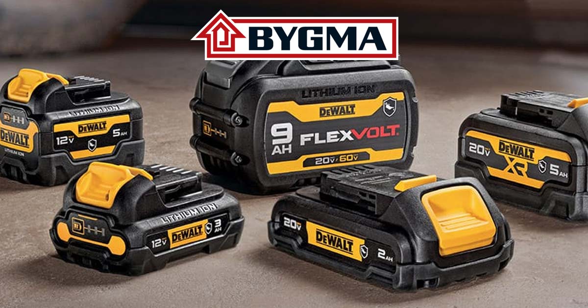 DEWALT batterier - 12V, 18V og 54V volt | Bygma