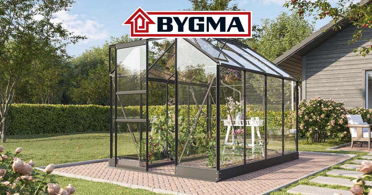 Sort drivhus med flot design - Stort udvalg | Bygma