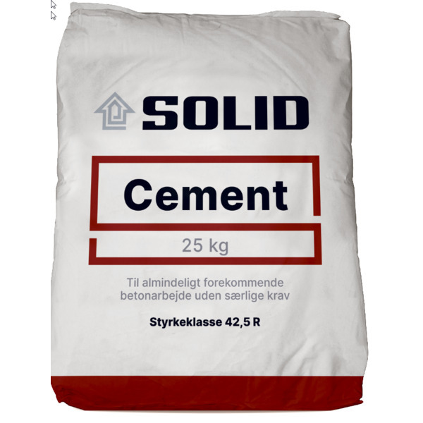 SOLID Cement 42.5 - 25kg - Cement - Bygma